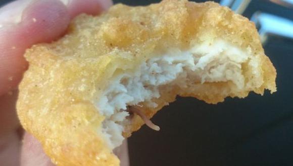 Facebook: encontraron gusanos en pollo de fast food | REDES-SOCIALES ...