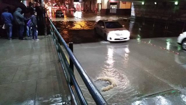 Huancayo: centro comercial quedó inundado tras lluvia torrencial | PERU ...