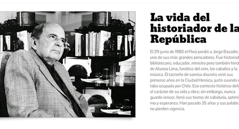 Jorge Basadre: a 35 años de su partida | LIMA | EL COMERCIO PERÚ