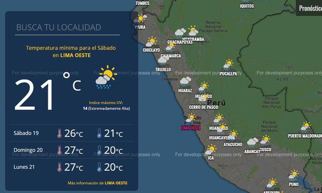 Sucesos: Clima en Lima | Pronóstico del tiempo para este sábado 19 de enero del | NOTICIAS EL ...